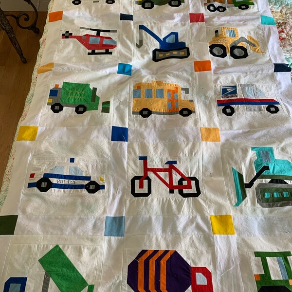 PDF Quilt Block Pattern – Tree Truck – Vehicle Quilt - Etsy