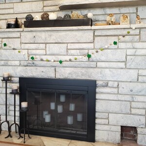 Felt Ball Garland Baby Girl Garland Misty Morning Gray Mint - Etsy