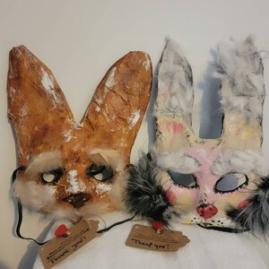 Animal Maskrabbit Maskpaper Mache Masktheater Costume - Etsy