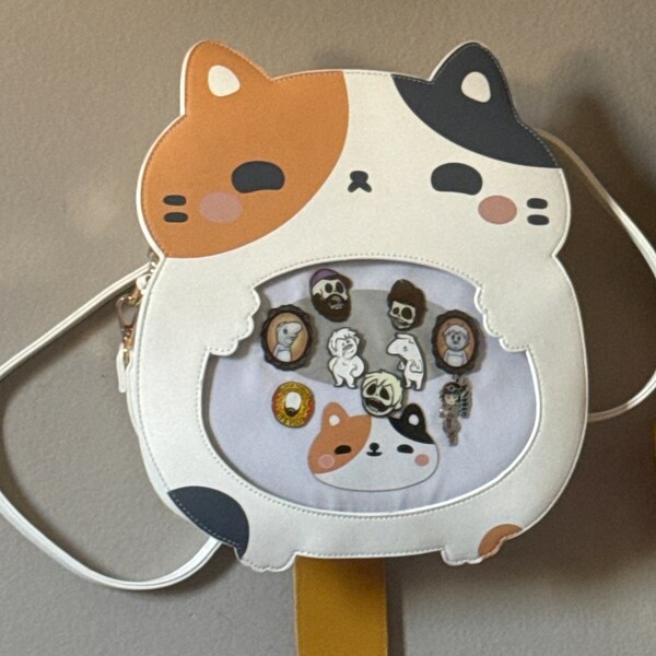 V1.35 Cat Ita Bags 1 Free Enamel Pin Kawaii Design Bags Designer Kawaii ...