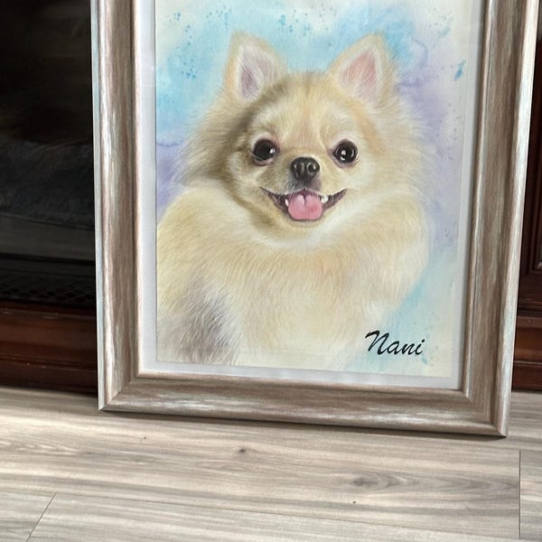 Custom Hand Painted Pet Portrait Custom Dog Portrait Custom Dog ...