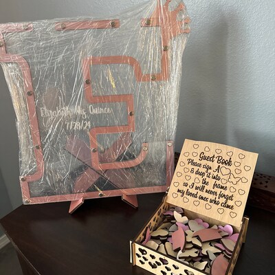 Wooden Box, Box for Hearts, Rustic Wedding, Hearts Box, Wood Box ...