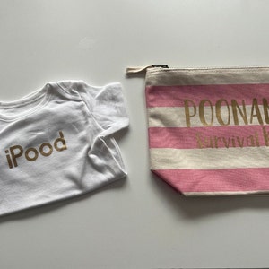 Poonami Survival Kit bag and Vest Only Baby Change Purse - Etsy