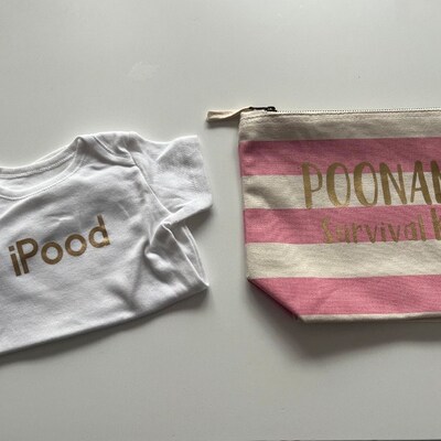 Poonami Survival Kit bag and Vest Only Baby Change Purse - Etsy