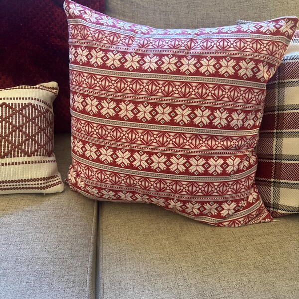 Red Green Buffalo Plaid Rag Stocking/handmade/country/rustic/primitive ...