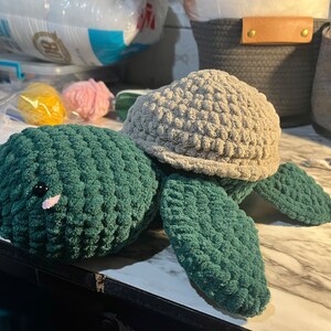 Crochet Turtle Pattern 2 Sizes regular and Jumbo PDF Download Beginner ...