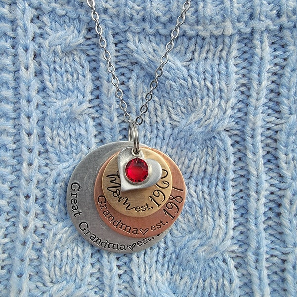 Personalized Stamped Great Grandma Keychain. Pregnancy Announcement for ...