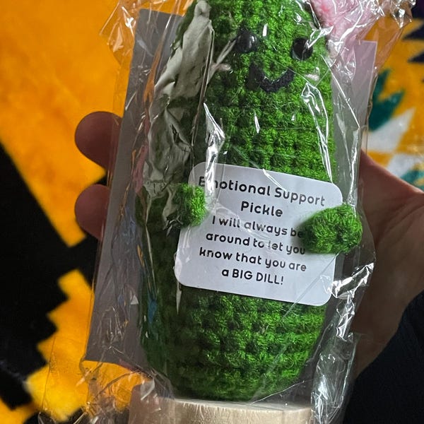 Emotional Support Animals Positive Crochet Fruits and Veggies Crochet ...