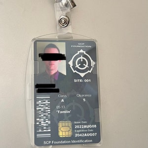 SCP Foundation Secure Access ID Card Updated Design - Etsy