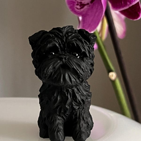 Mini Pug Resin Hand Sculpted and Cast Collectible - Etsy