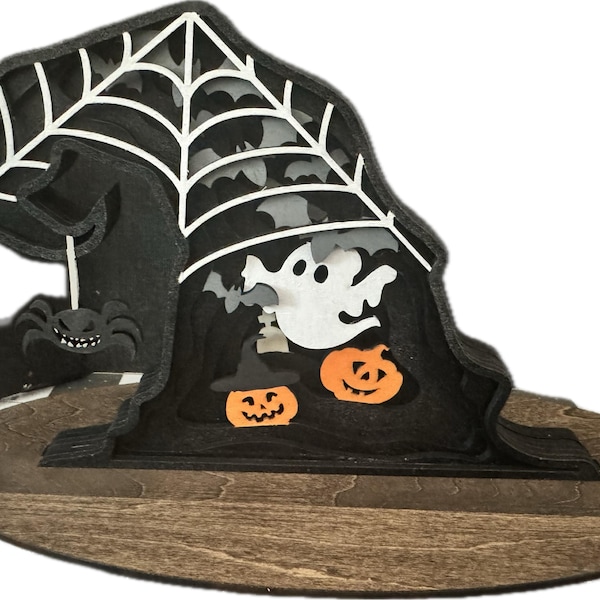 Laser Svg Halloween Laser Cut Files Hat Halloween Glowforge Svg Dxf ...