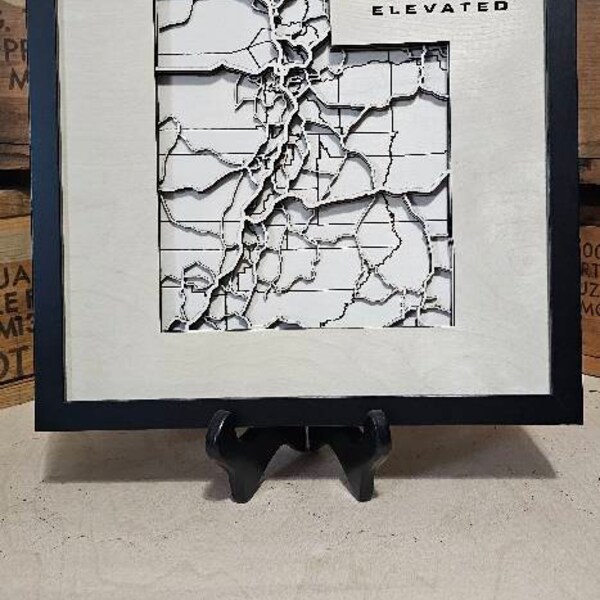 Laser Cutter File | Indiana Layered Map - Etsy