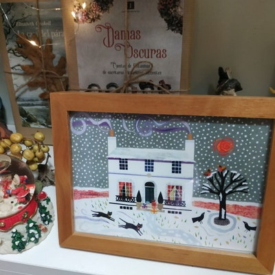 EMILY DICKINSON Christmas Card Traditional Holiday Snow - Etsy