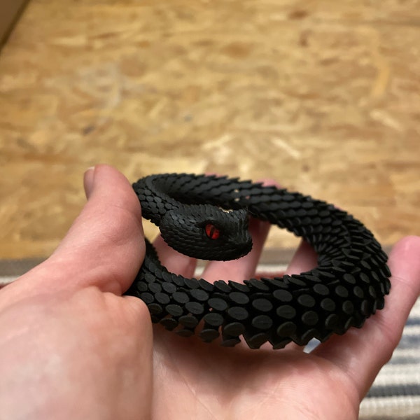Snake Figure | Toy Animal | Articulated Model Viper | Medium - Etsy
