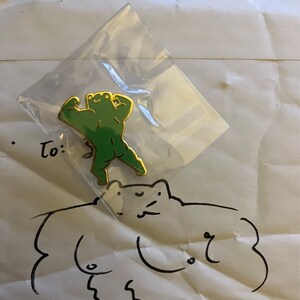 Leg Day Larry Buff Muscle Frog Hard Enamel Pin - Etsy