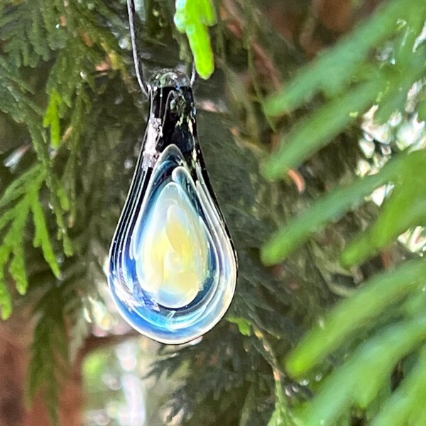 Reticello Glass Pendants Blown Glass Pendant Blown Glass Necklace - Etsy