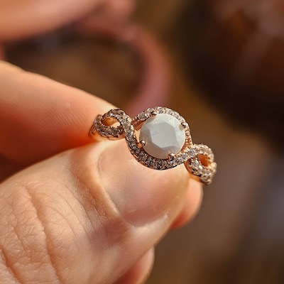 10K 14K Solid Gold Marquise Breastmilk Ring, DIY Breastmilk Jewelry Kit ...