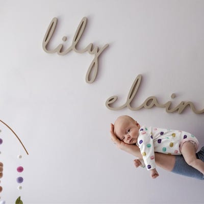 Baby Name Sign Wood Nursery Name Sign for Boy or Girl Boy Nursery Decor ...