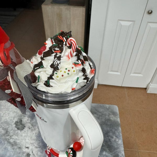 Caramel Mocha Tumbler, Customized Personalized Cup With Realistic 3D ...