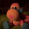 Yarn Moo Moo Yoshi,crochet Cow Yoshi Amigurumi, Wii U Yoshi's Woolly ...