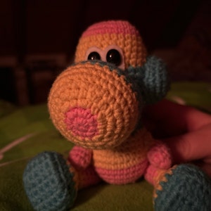 Yarn Moo Moo Yoshi,crochet Cow Yoshi Amigurumi, Wii U Yoshi's Woolly ...