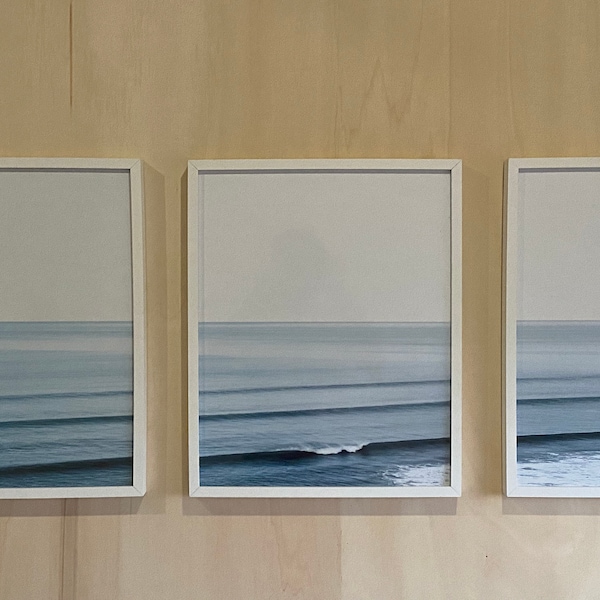 Beach Wall Art Set of 3 Ocean Wall Art Ocean Photography Ocean Waves ...