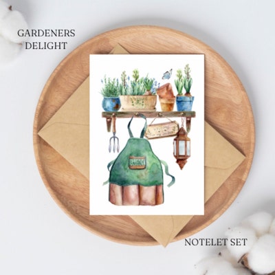 Watercolor Gardening Clipart Watercolor Plants Herbs - Etsy