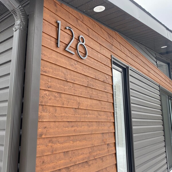 10 Inch Floating Modern House Numbers / Letters - Etsy