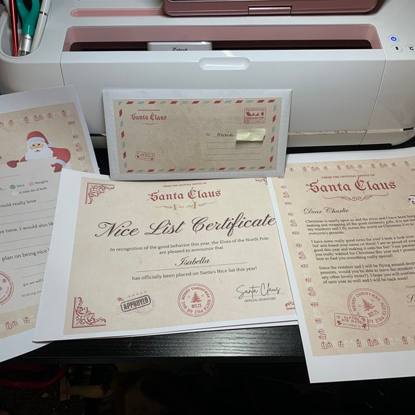 Santa Letter BUNDLE! Letter From Santa, Nice List Certificate, Letter ...