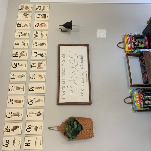 A-Z Animal Alphabet Classroom Decor, Classroom Alphabet Posters or ...