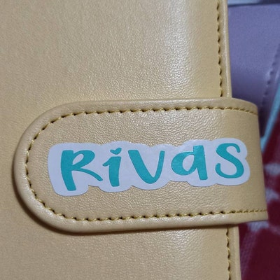 Two Tone Name Sticker Custom Double Layer Pattern Decal Two Color ...