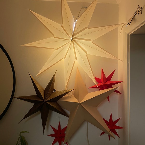 Pastel Origami Stars. Star Room Decor. Pastel Paper Stars. Nursery ...