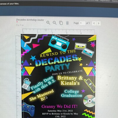 Decades Party Invitation, 2000s Party Invite, Decades Birthday Invites ...