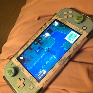 Nintendo Switch Lite Skin Decal Sticker Green Leaf Pastel | Etsy