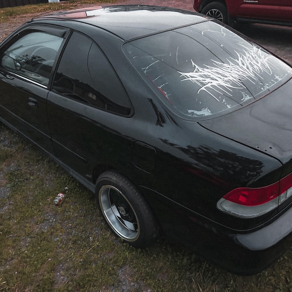 Death Metal Style Car Decal ! Scary Death Horror Dark Windshield ...