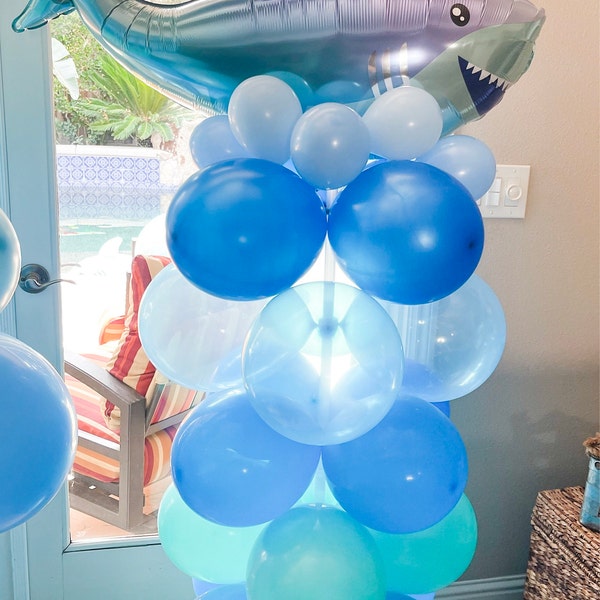 SHARK Balloon - Shark Mylar Balloon - Under the Sea Party - Beach ...