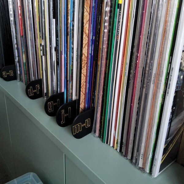 Alphabet Dividers for Cds With Grouped A-Z Letters, Set of 9 - Etsy