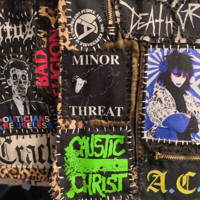 Circle Jerks DIY Patch Punk Crust Black Flag off Leftover Crack Anti ...