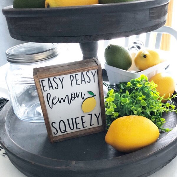 Individual Lemon Signs / Lemonade Signs / Lemon Signs / Tiered Tray ...