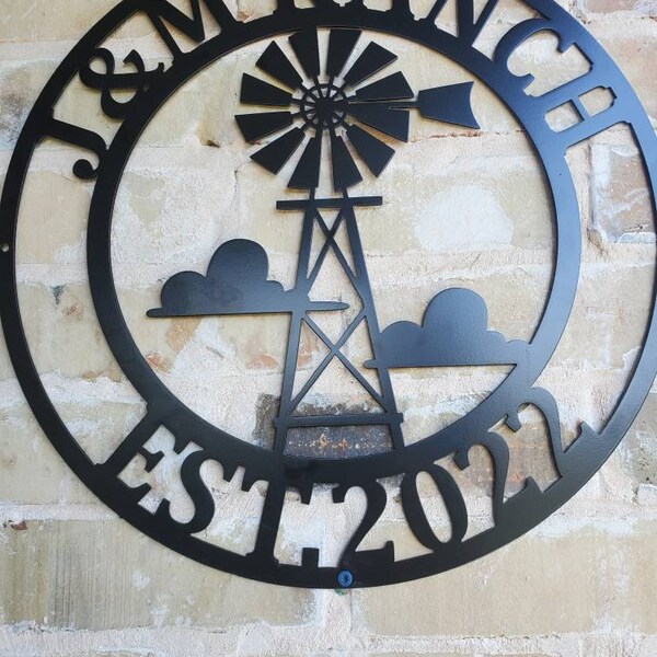 Personalized Windmill Wall Decor Personalized Windmill Sign Custom ...