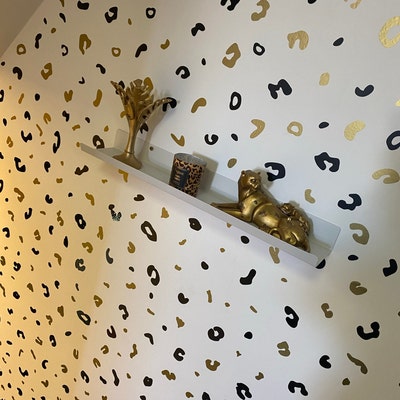 Leopard Print Wall Stickers 290x Leopard Animal Stickers 288 Inner Dots ...