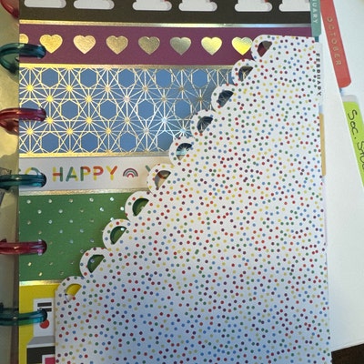 12 SIDE TAB DIVIDERS for Letter Disc Bound Planner Die Cutting Files ...