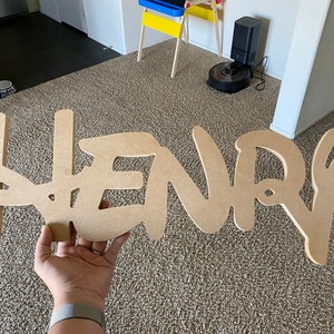 Wooden Custom Disney Name Word Sign - Etsy