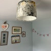 Light Blue and White Scandinavian Fabric Lampshade Handmade by - Etsy