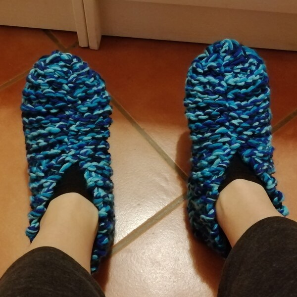 Gift Set of Wool Slippers, Family Pack of 3 Pairs of Slippers, Wool ...