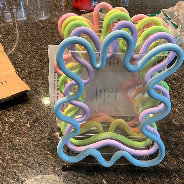Luxe Squiggle Frame (table Top) - Etsy