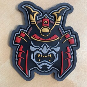 Samurai Head PVC Morale Patch - Etsy