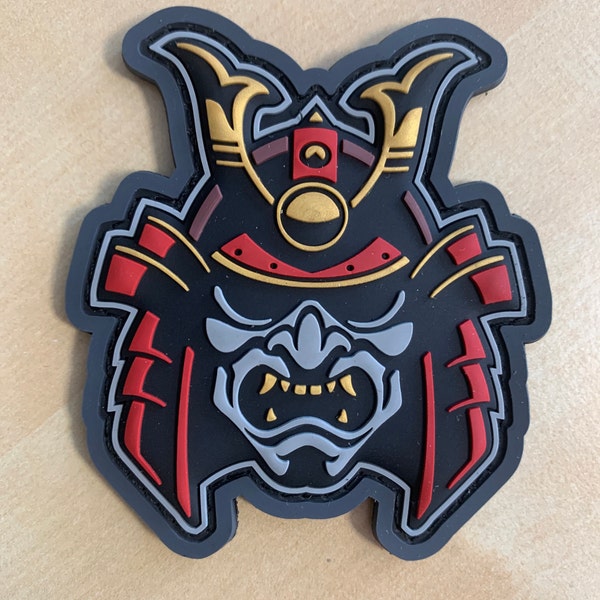 Samurai Head - (PVC) Morale Patch - Etsy