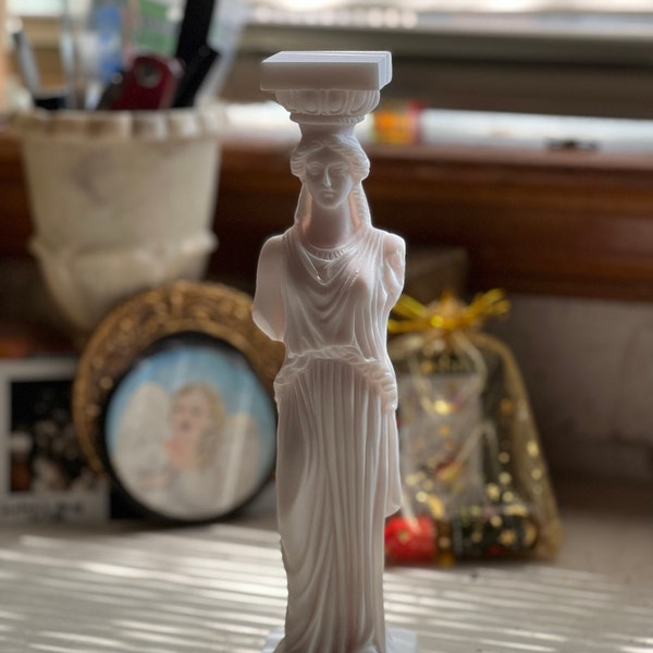 Archangel Michael 27.7cm 10.90in Religious Statue White Marble & Cast ...