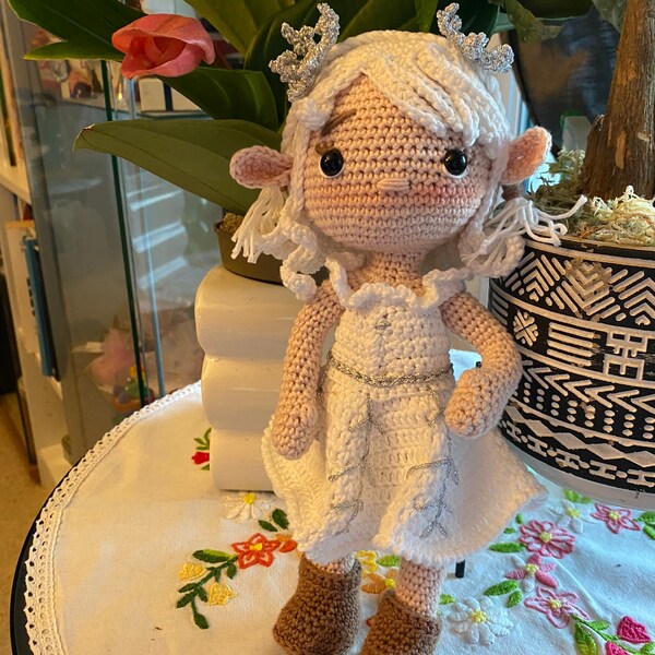 Snowflake Elf Amigurumi Doll Pattern - Etsy